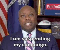 Sen. Tim Scott Has Dropped Out of the 2024 Presidential Race by GIPHY ...