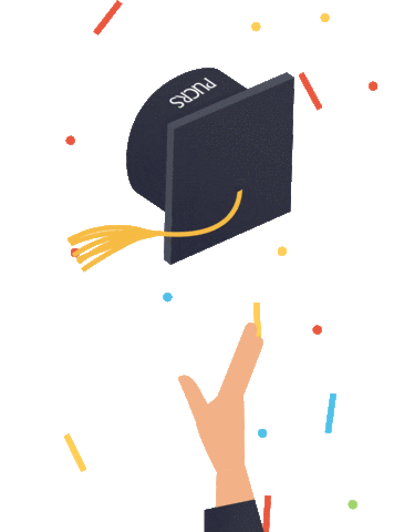 Graduation Barrete Sticker by PUCRS for iOS & Android | GIPHY