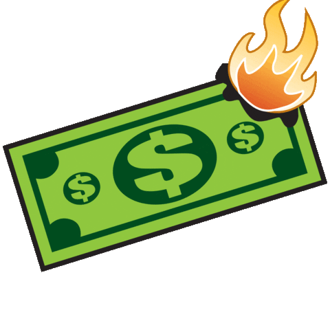 Money Burning Gif