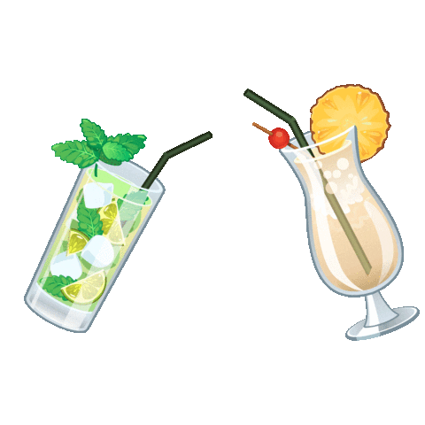 Refreshing Long Drink Sticker by Aloha 65 for iOS & Android | GIPHY