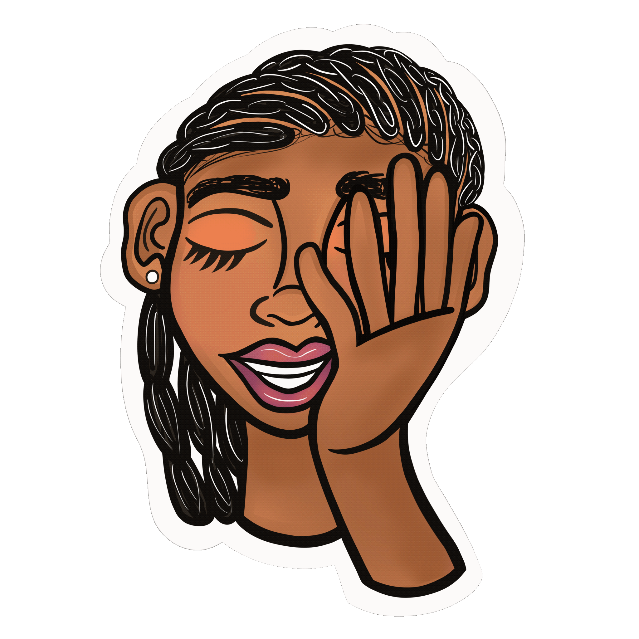 Awkward Fed Up Sticker by JellaCreative for iOS & Android | GIPHY