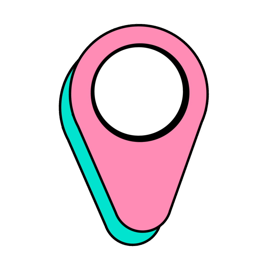 Location Pin Sticker by Muud Creative for iOS & Android | GIPHY