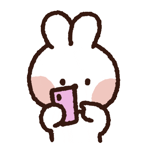 Line Sticker Rabbit