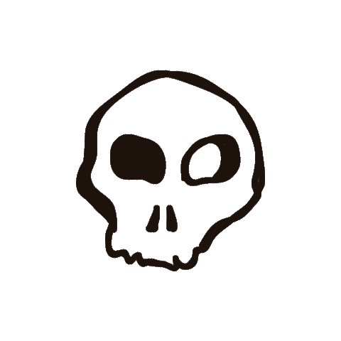 Wink Skull Sticker by TheSeriousAgency for iOS & Android | GIPHY