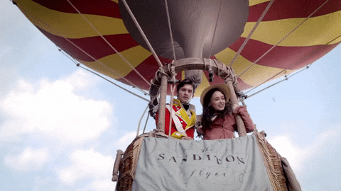 Hot Air Balloon GIF by tvshowpilot.com - Find & Share on GIPHY