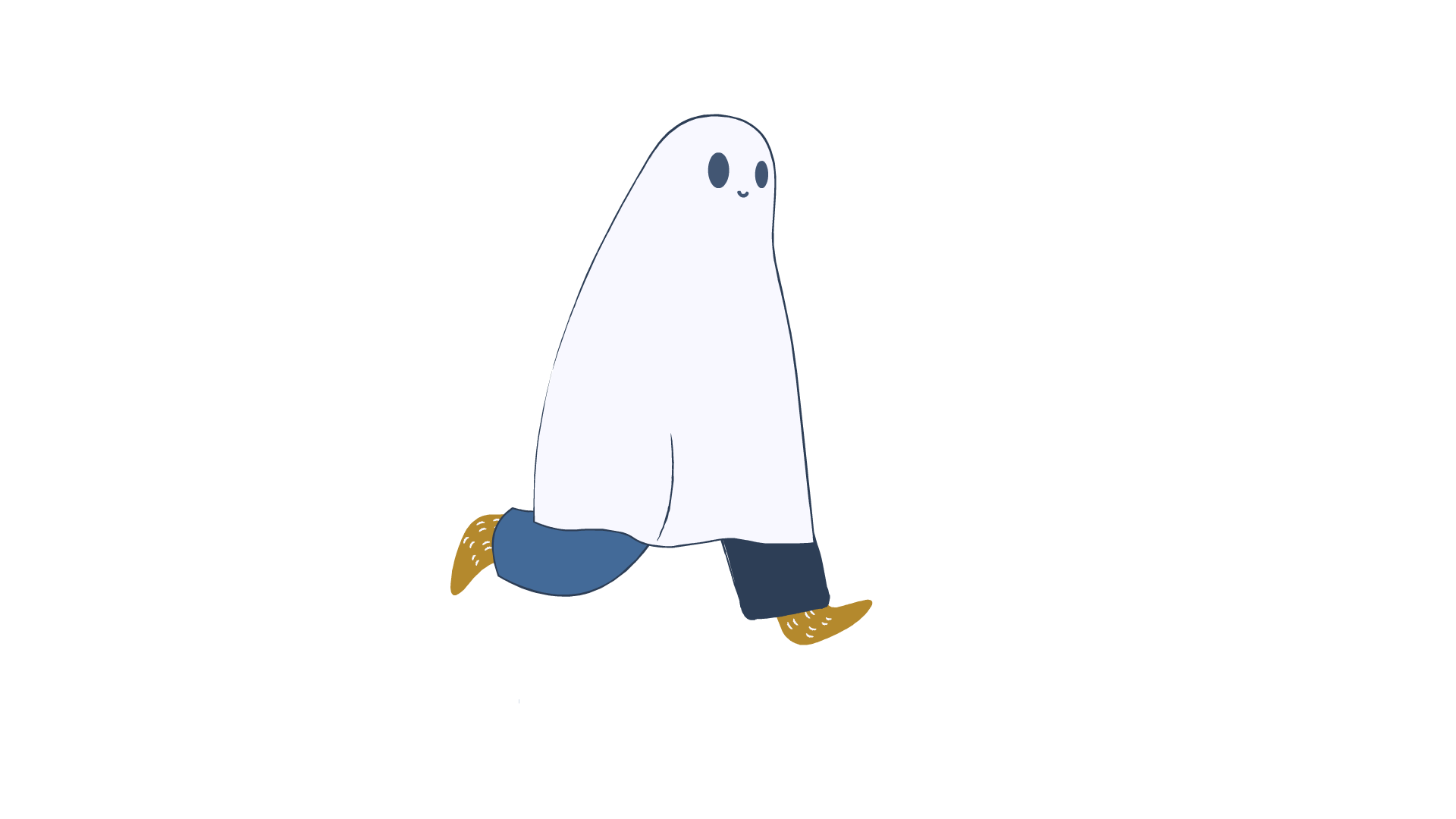 Ghost Running Sticker for iOS & Android | GIPHY