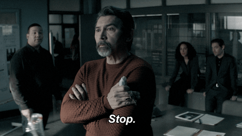 Stop Talking Gif
