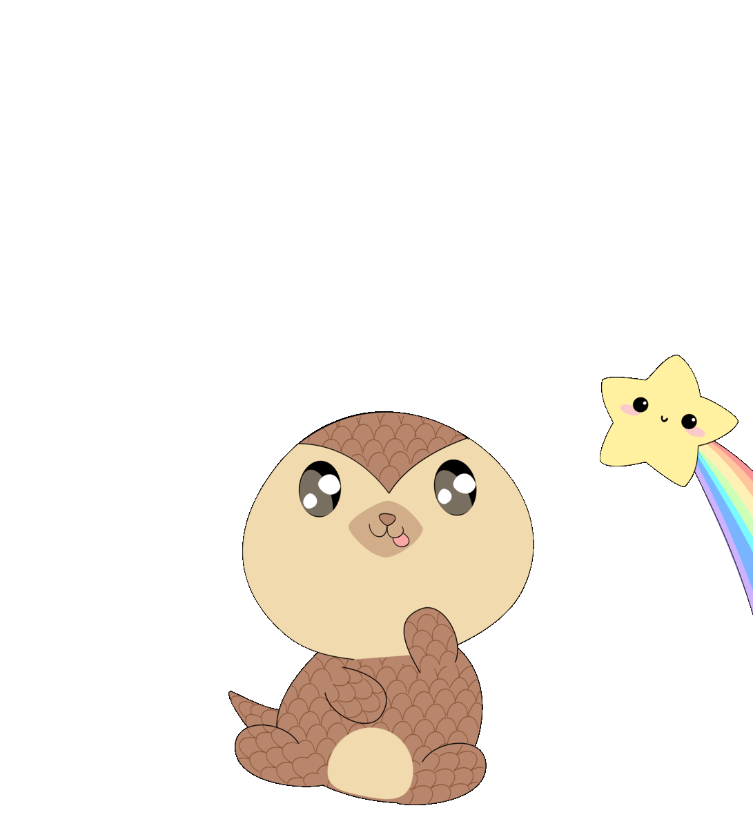 Rainbow Hello Sticker by Axol and Friends for iOS & Android | GIPHY