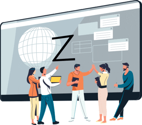 Dream Team Teamwork Sticker by ZALORA for iOS & Android | GIPHY