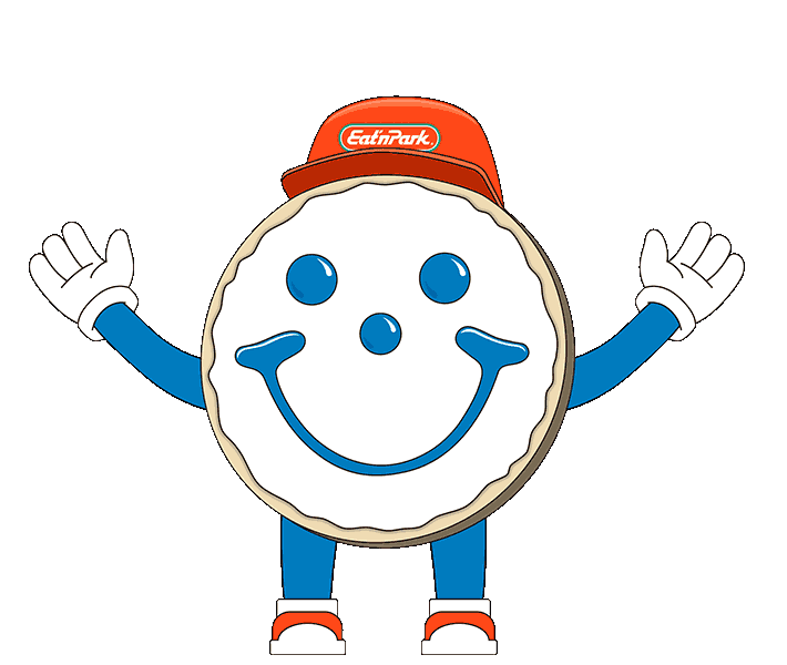 Smiley Cookie Jumping Sticker by Eat'n Park for iOS & Android | GIPHY