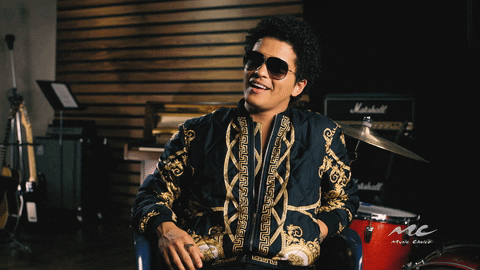 Bruno-mars-laugh GIFs - Get the best GIF on GIPHY