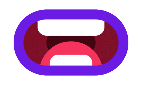 Mouth Talking Sticker by Here.fm for iOS & Android | GIPHY