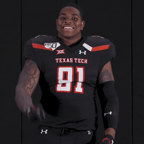 Texas Tech Red Raiders Football Reaction Pack GIF by Texas Tech ...