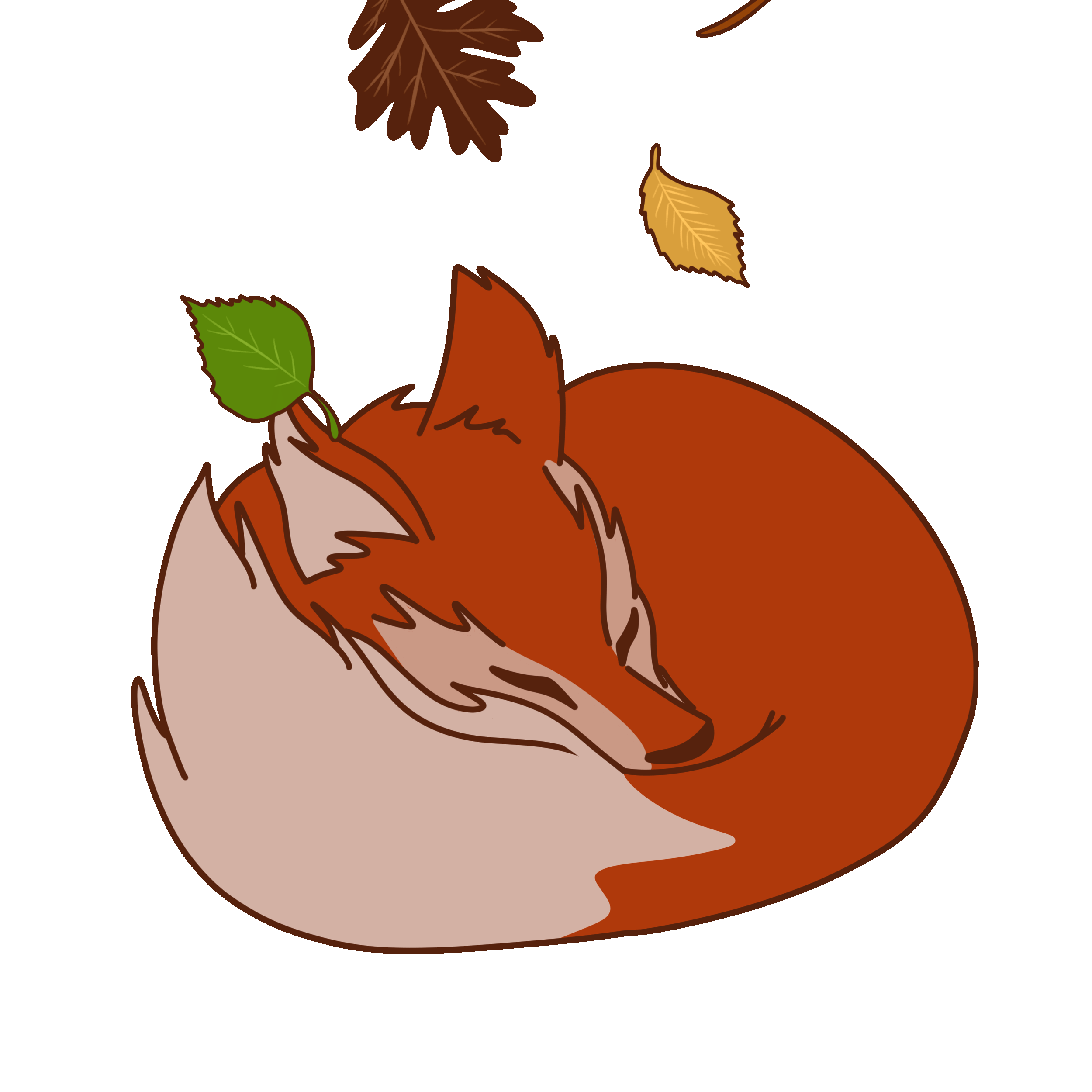 Sleepy Fox Sticker for iOS & Android | GIPHY