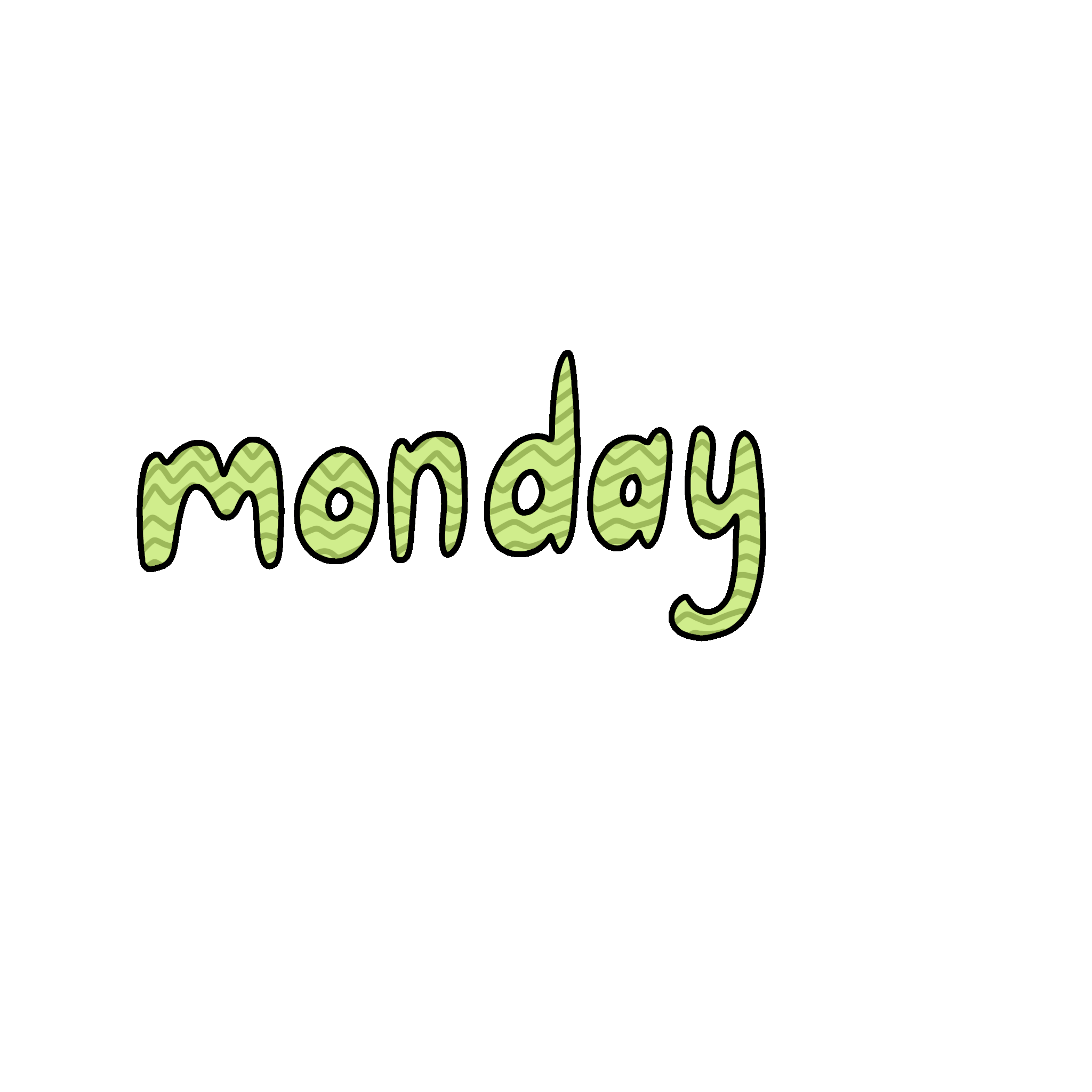 Monday Weekday Sticker for iOS & Android | GIPHY