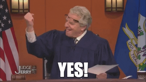 Heshootshescores Yes GIF by Judge Jerry - Find & Share on GIPHY