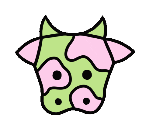 Wink Cow Sticker for iOS & Android | GIPHY