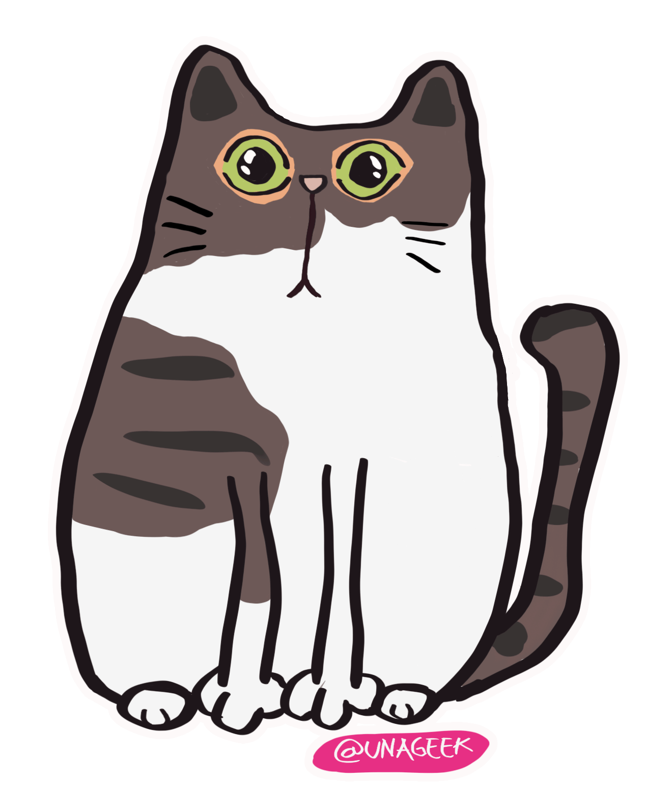 Cat Nerd Sticker by Una Geek for iOS & Android | GIPHY