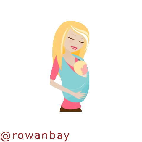 Babywearing Baby Carrier Sticker by RowanBay for iOS & Android | GIPHY