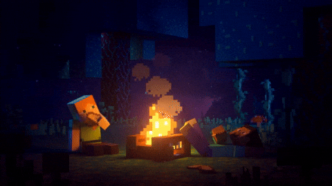 Chill Out Eating GIF by Minecraft - Find & Share on GIPHY