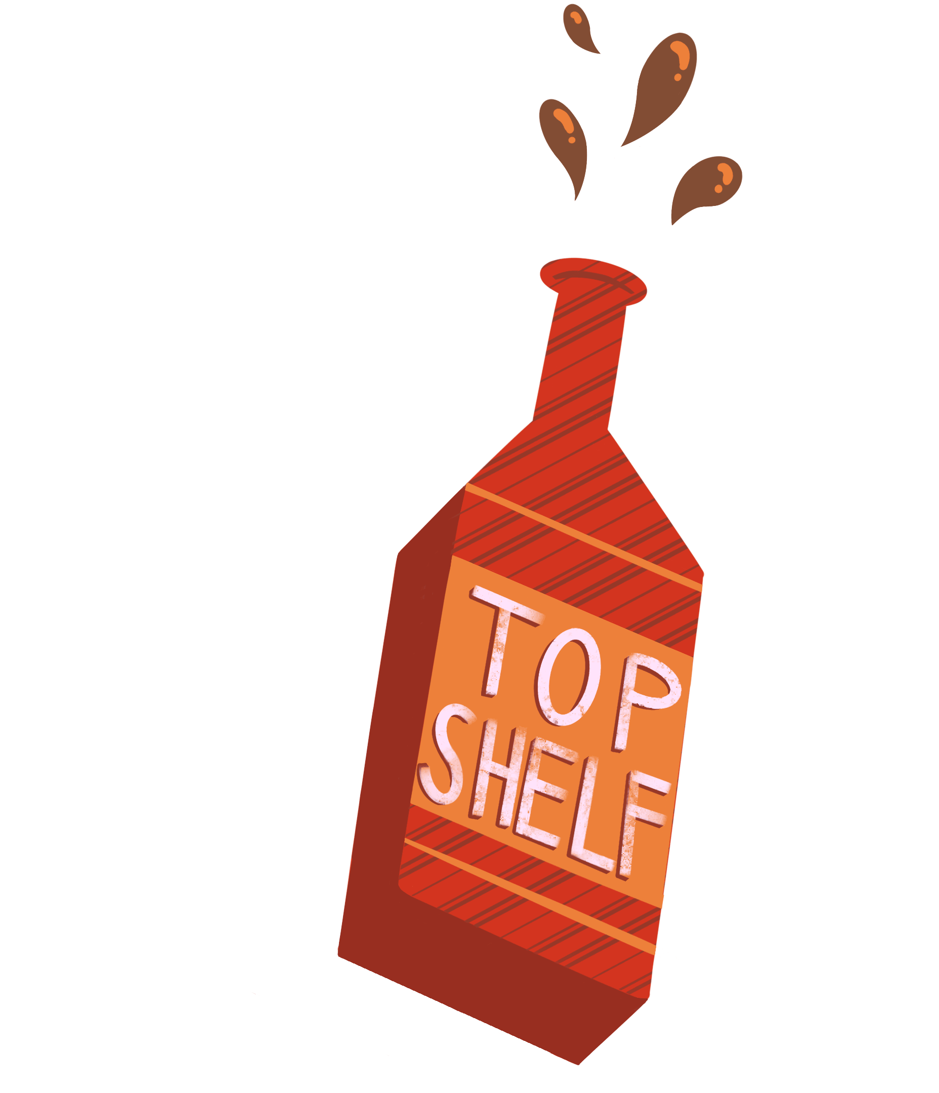 Drunk Top Shelf Sticker by Brandon Stansell for iOS & Android | GIPHY