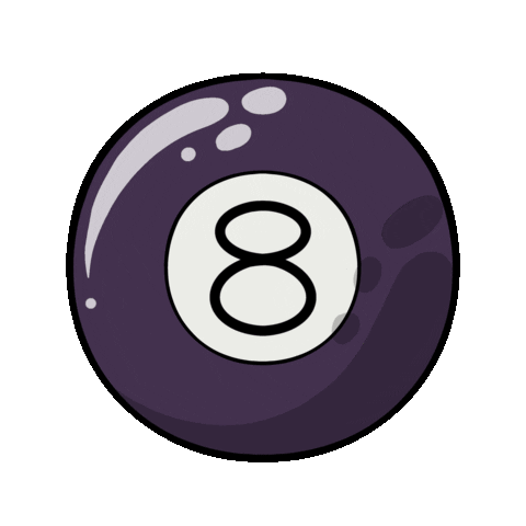 8 Ball No Sticker by NickMarsh for iOS & Android | GIPHY