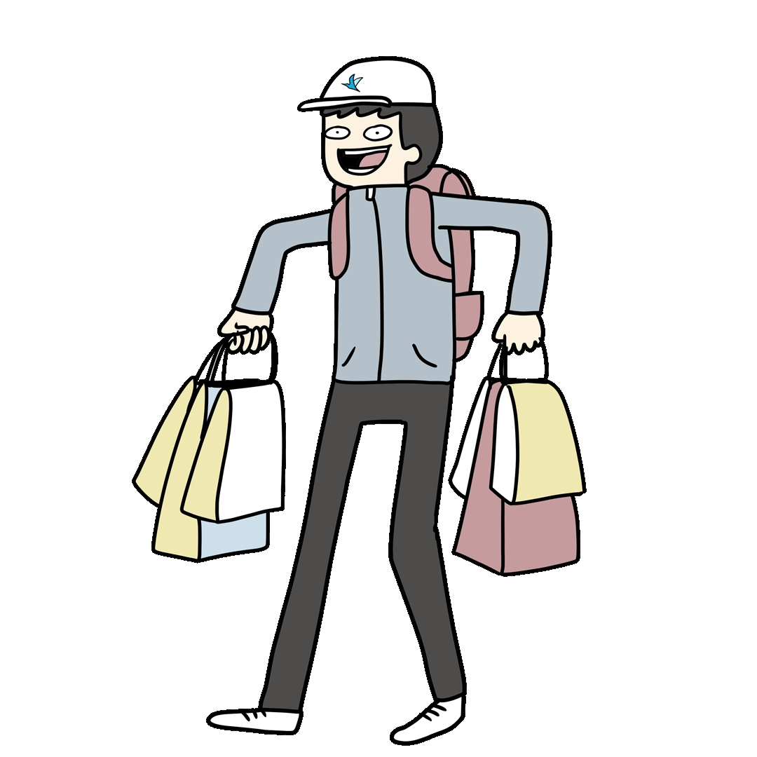 Happy Shopping Sticker by Tahilalats for iOS & Android | GIPHY