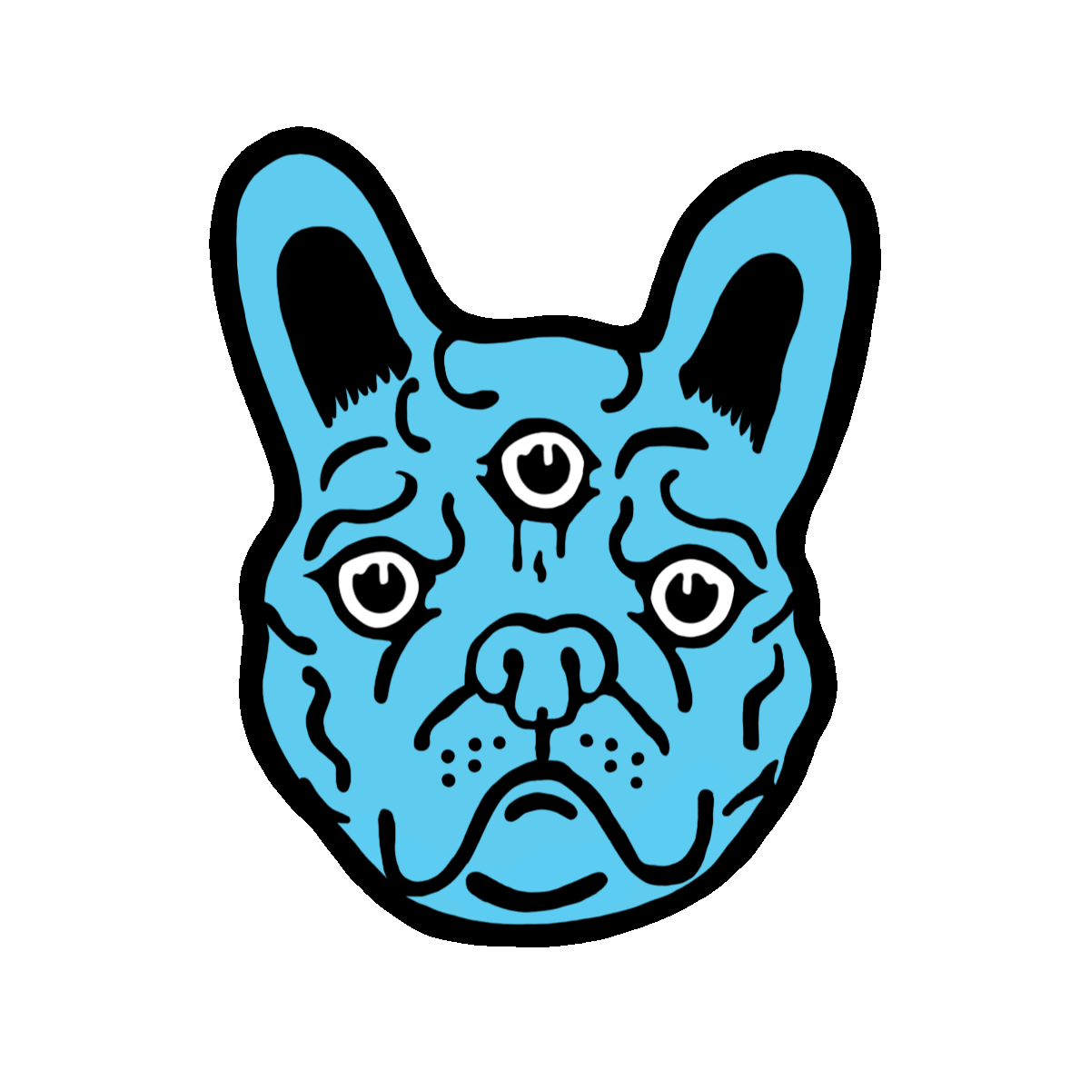 Stay Home French Bulldog Sticker by Hello Human for iOS & Android | GIPHY