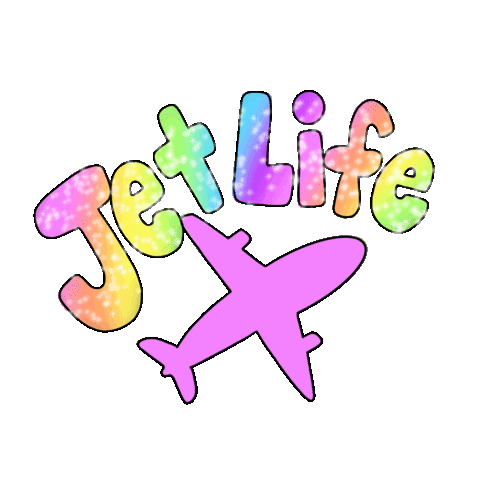 Private Jet Travel Sticker by On Planet Weird for iOS & Android | GIPHY
