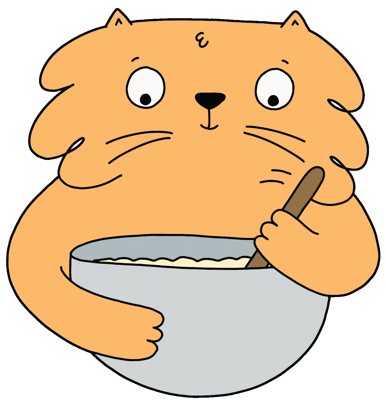 Cat Cooking Sticker by Rafs Design for iOS & Android | GIPHY