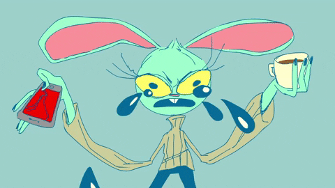 Disgusted Bunny GIF by sarahmaes - Find & Share on GIPHY