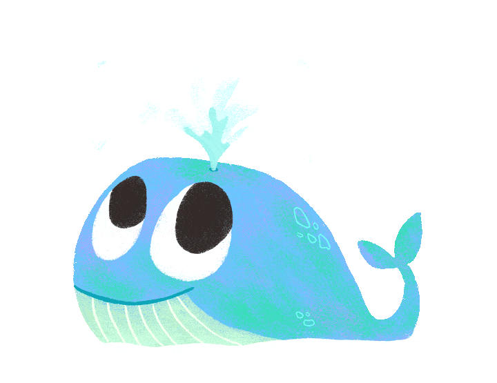 Whale Watching Swimming Sticker by jecamartinez for iOS & Android | GIPHY