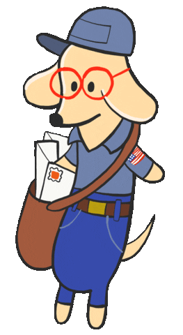 Post Office Thank You Sticker by Stefanie Shank for iOS & Android | GIPHY