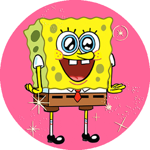 Happy Pink Sticker by SpongeBob SquarePants for iOS & Android | GIPHY