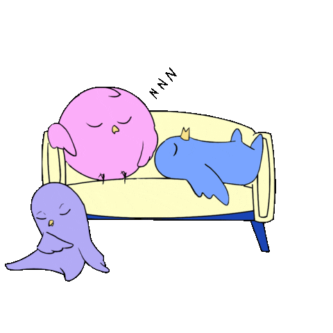 Friends Sleeping Sticker by Dedouze for iOS & Android | GIPHY