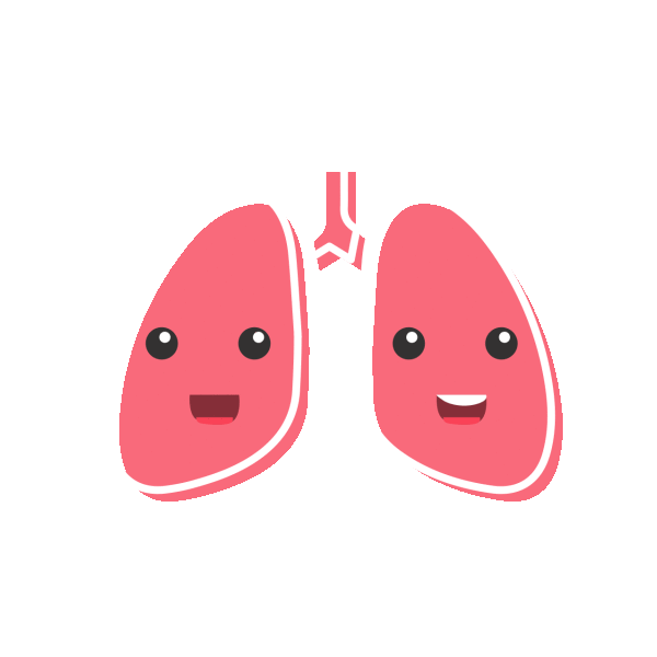 Happy Lungs Sticker by American Lung Association for iOS & Android | GIPHY