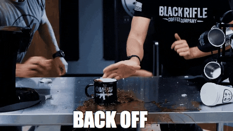 Americas Coffee Reaction GIF by Black Rifle Coffee Company - Find ...