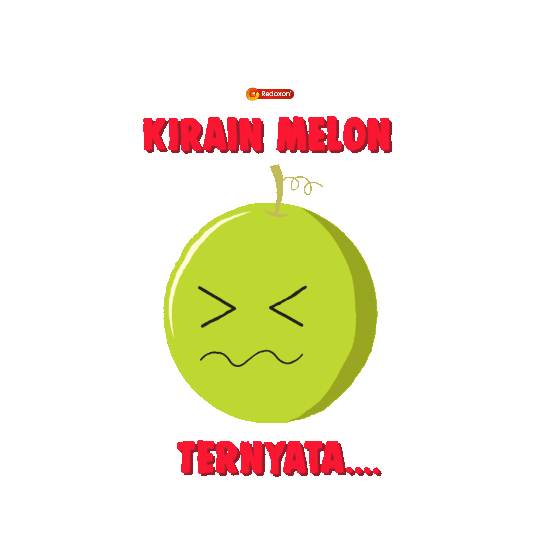 Melon Lapar Sticker by Redoxon Indonesia for iOS & Android | GIPHY