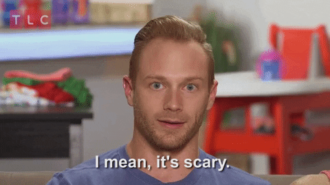 Scared Adam GIF by TLC Europe - Find & Share on GIPHY