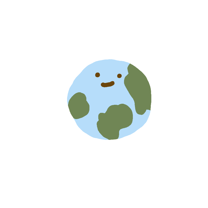 Earth Smile Sticker by Flower Chimp for iOS & Android | GIPHY