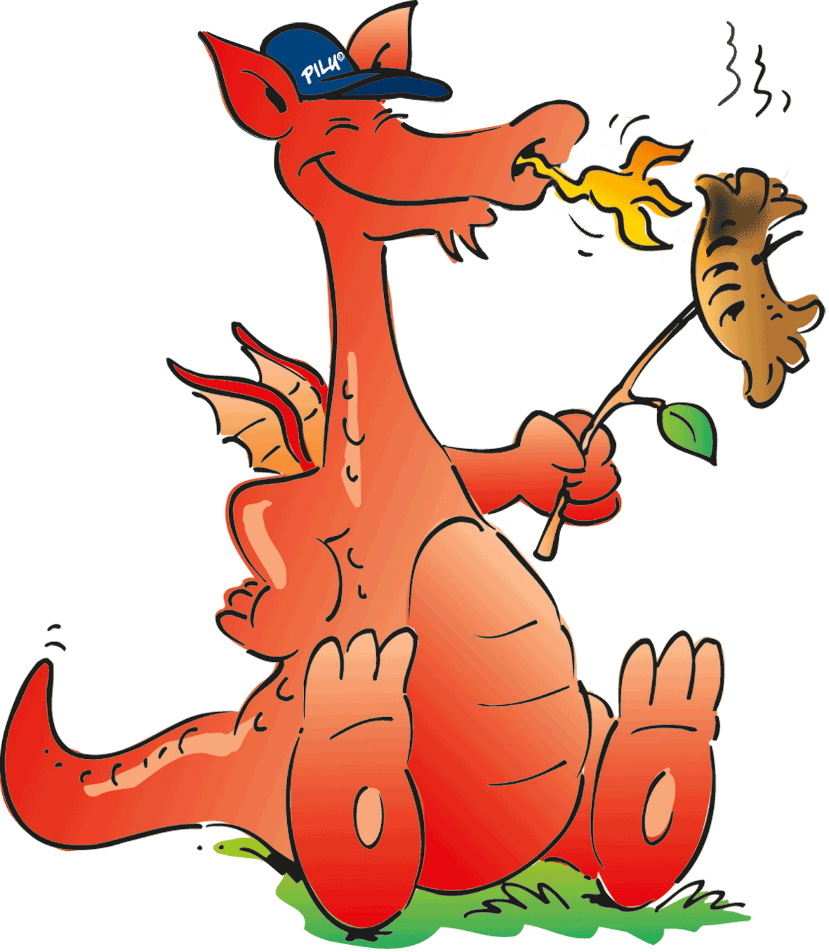 Dragon Bbq Sticker by Pilatus for iOS & Android | GIPHY