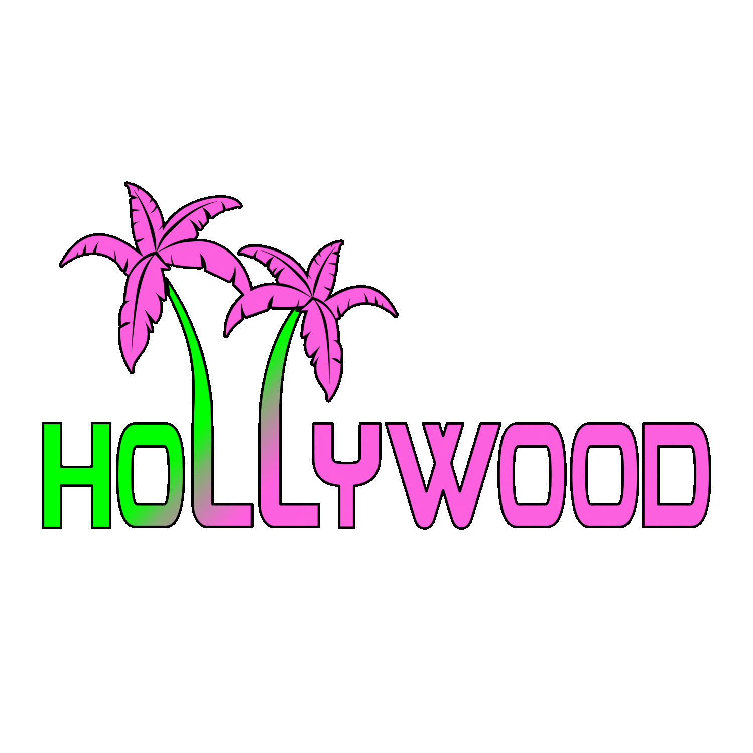 Los Angeles Pink Sticker by AIRVOID for iOS & Android | GIPHY