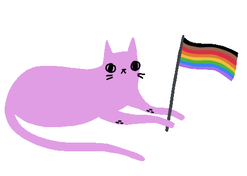 Cat Pride Sticker by Tobyilikecats for iOS & Android | GIPHY