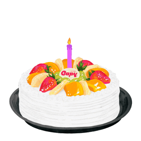 Birthday Cake Sticker by Capy for iOS & Android | GIPHY