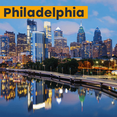 Travel Philadelphia GIF by Frontdesk Stays - Find & Share on GIPHY