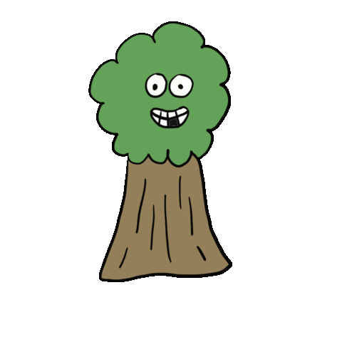 Tree Smile Sticker by La Watson for iOS & Android | GIPHY