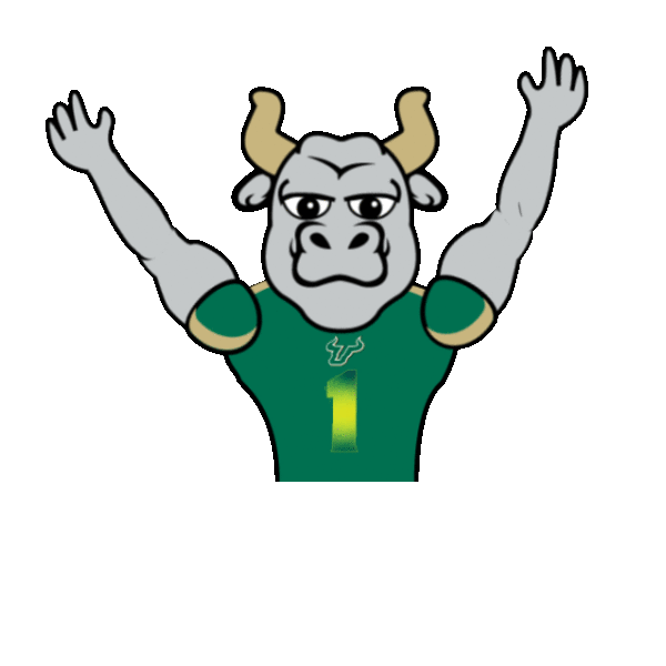Usf Bulls Sticker by University of South Florida for iOS & Android | GIPHY