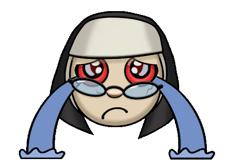 Nun Crying Sticker by Keplerians for iOS & Android | GIPHY