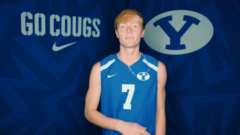 Dusting Shoulders GIF by BYU Cougars - Find & Share on GIPHY