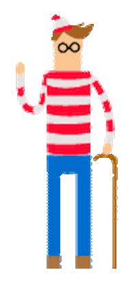 Wally Waldo Sticker by juanfutbol for iOS & Android | GIPHY